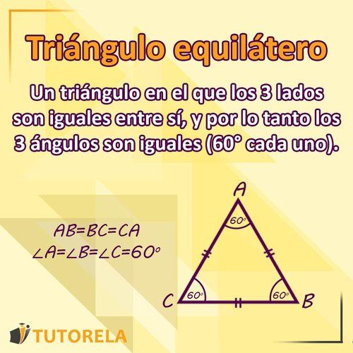 Triángulo equilátero | Tutorela