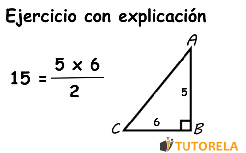 Área de un triángulo rectángulo | Tutorela