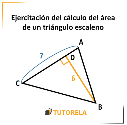 Área del triángulo escaleno | Tutorela